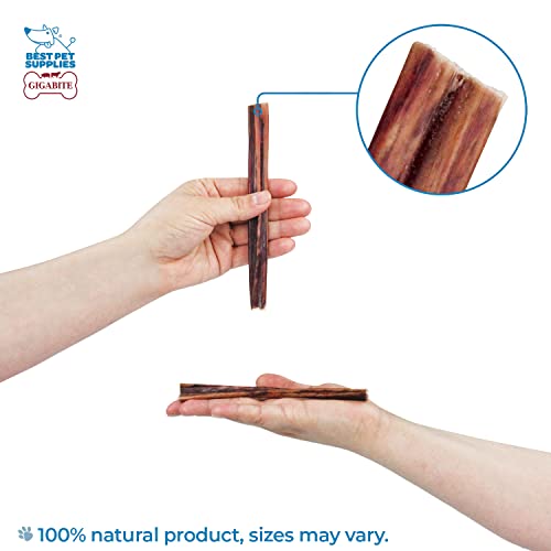 Best Pet Supplies GigaBite 6 Inch Beef Gullet Jerky Sticks (40 Pack) - All Natural, Free Range Beef Esophagus Stick Dog Treat