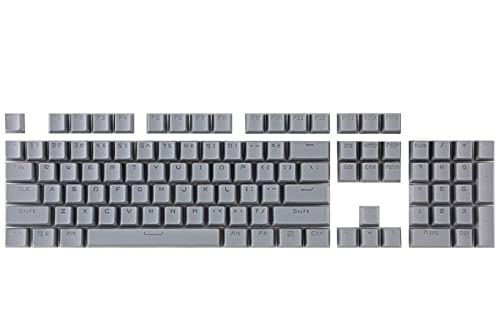 zhuowo for G610 Logitech Keyboard PBT keycaps 104 key Spare keycaps for Mechanical Gaming Keyboards for G610 PBT Logitech Keyboard keycaps 104 key Spare keycaps for Mechanical Gaming Keyboards Gray