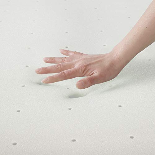 Best Price Mattress 3 Inch Ventilated Memory Foam Mattress Topper, CertiPUR-US Certified, Short Queen