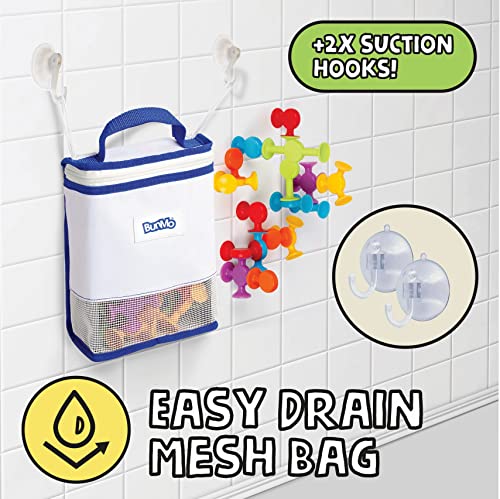 BUNMO Suction Bath Toys 24pcs | Connect, Build, Create | No Mold Bath Toy | Hours of Fun & Creativity | Stimulating & Addictive Sensory Suction Toy | No Hole Bath Toy | Mold Free Bath Toys