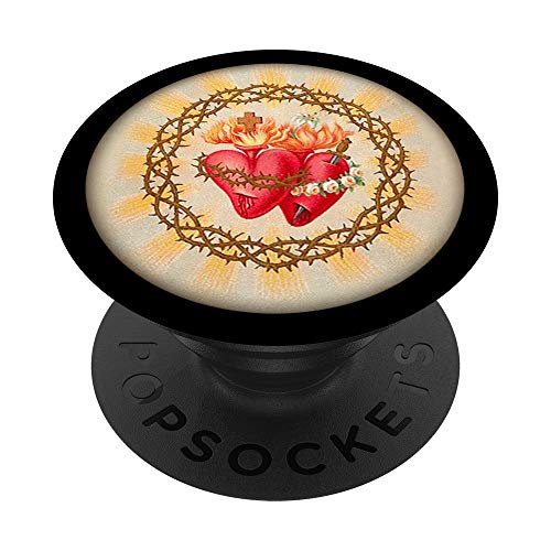Catholic Pop Socket - Sacred Heart Religious PopSockets PopGrip: Swappable Grip for Phones & Tablets