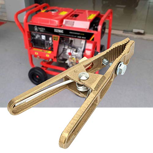 260/300/500A Brass A-shape Ground Welding Earth Clamp Welder Earth Ground Cable Copper Grip Clip Clamp for Welding Machine (260A)