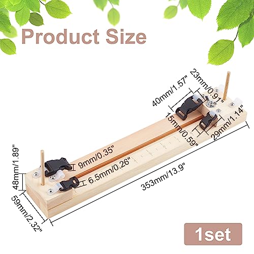 AHANDMAKER Bracelet Jig Bracelet Maker, Adjustable Length Wooden Jig Bracelet Maker, Wristband Maker Wooden Frame, Bracelet Knitting Tool, Bracelets Braiding Weaving Craft Tool