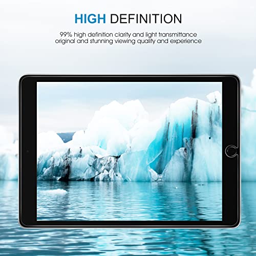SPARIN 2 Pack Screen Protector for iPad 9th Generation 10.2 inch, Tempered Glass Compatible with iPad 9 (2021 Released)