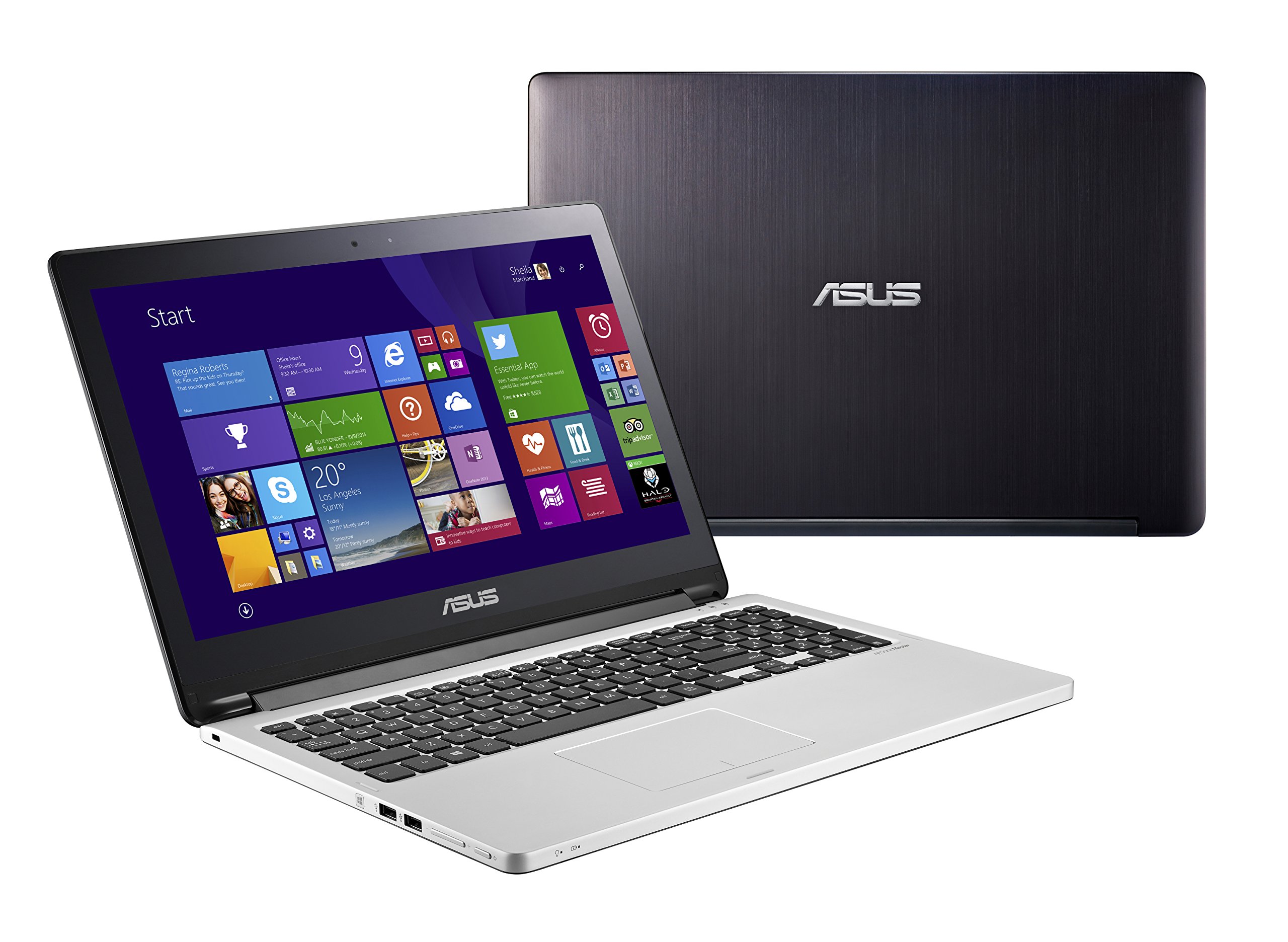 ASUS Flip 2-in-1 TP500LA-DS71T Laptop (Windows 8, Intel Core i7-5500U 2.4 GHz, 15.6" LED-lit Screen, Storage: 1 TB, RAM: 8 GB) Black