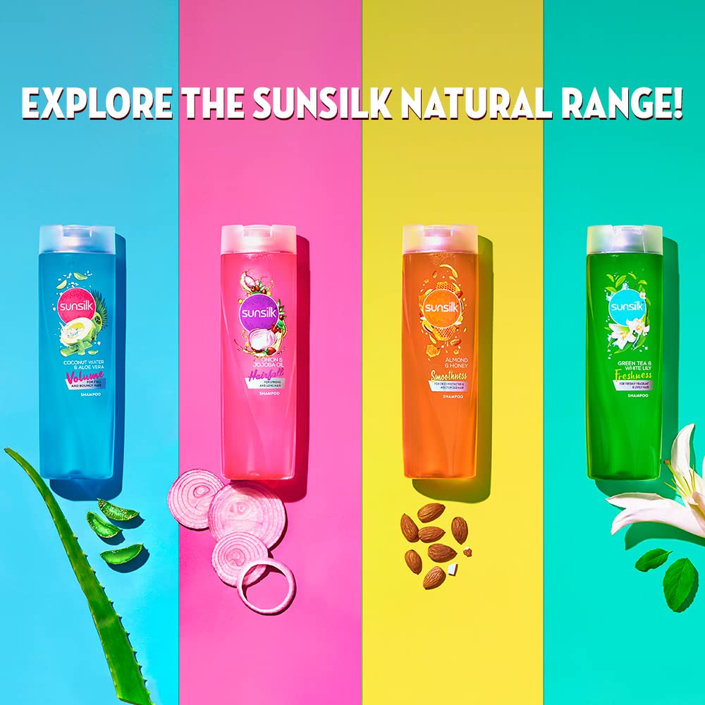 Sunsilk Green Tea & White Lily Shampoo, 370 ml