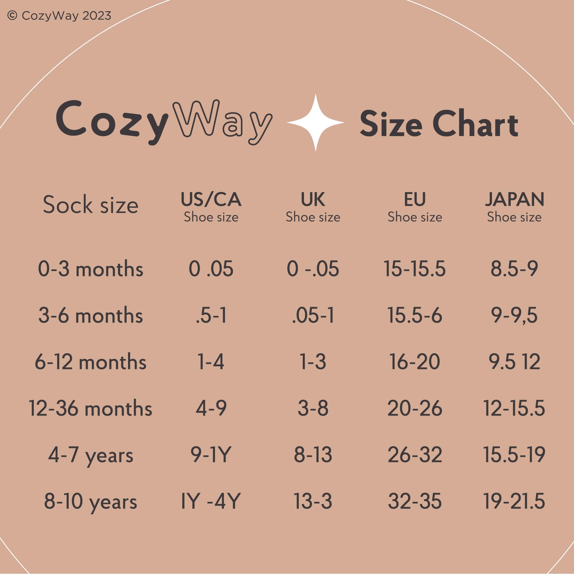 CozyWay Baby Knee High Socks For Baby Girls Infant 0-6 Months 3-3 Pack
