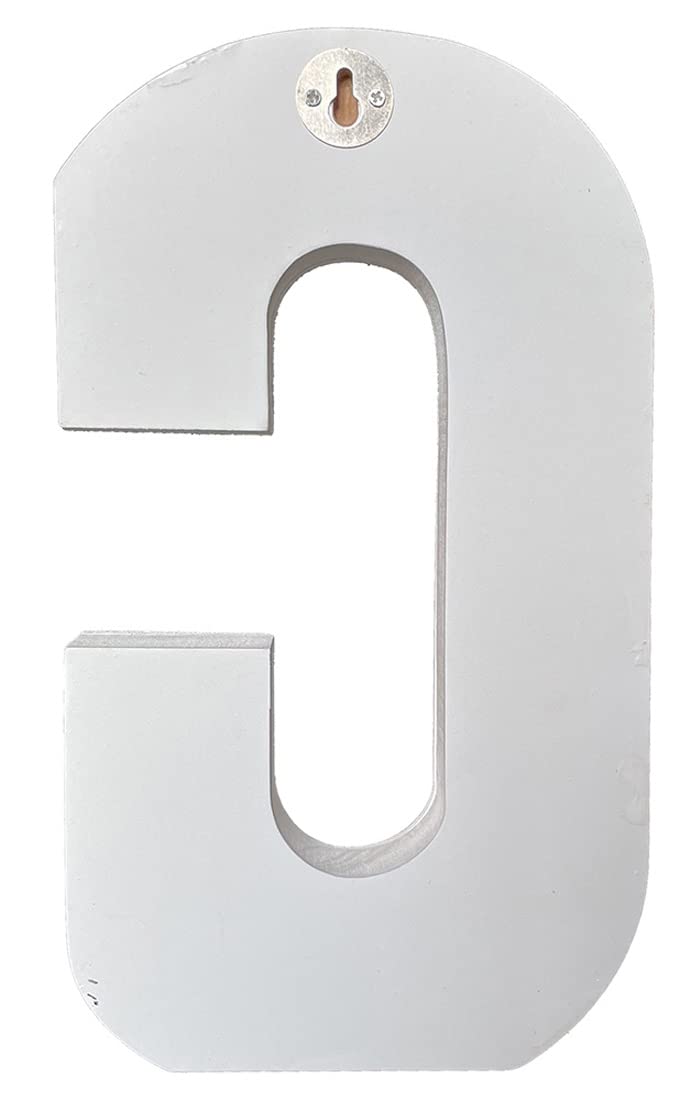 ABELOTS Large Wood Letter Distressed White Wash Alphabet Wall Décor Monogram Letter Alphabet Letters Free Standing Letters Wall Letters (C)