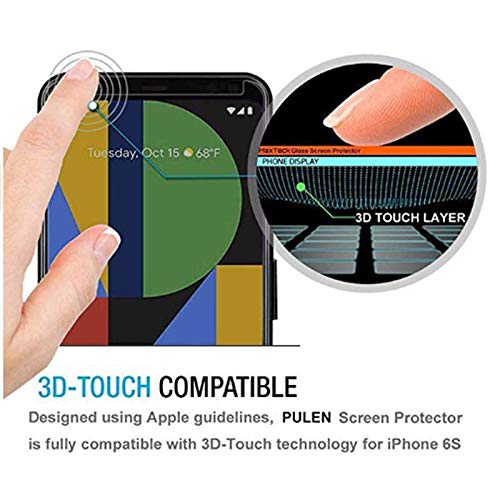 AISELAN Privacy Screen Protector for Google Pixel 4 - [2 Pcs] [Case Friendly] [Anti-Glare] [Anti-Spy] Screen Protector Tempered Glass for Google Pixel 4