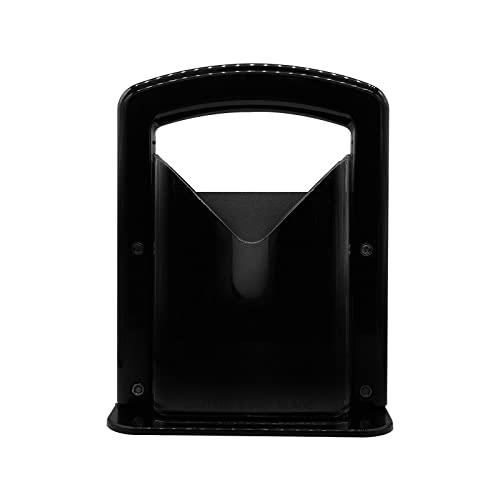 Bagel Slicer, Safety Handle,Bagel Cutter Stainless Steel (Black)
