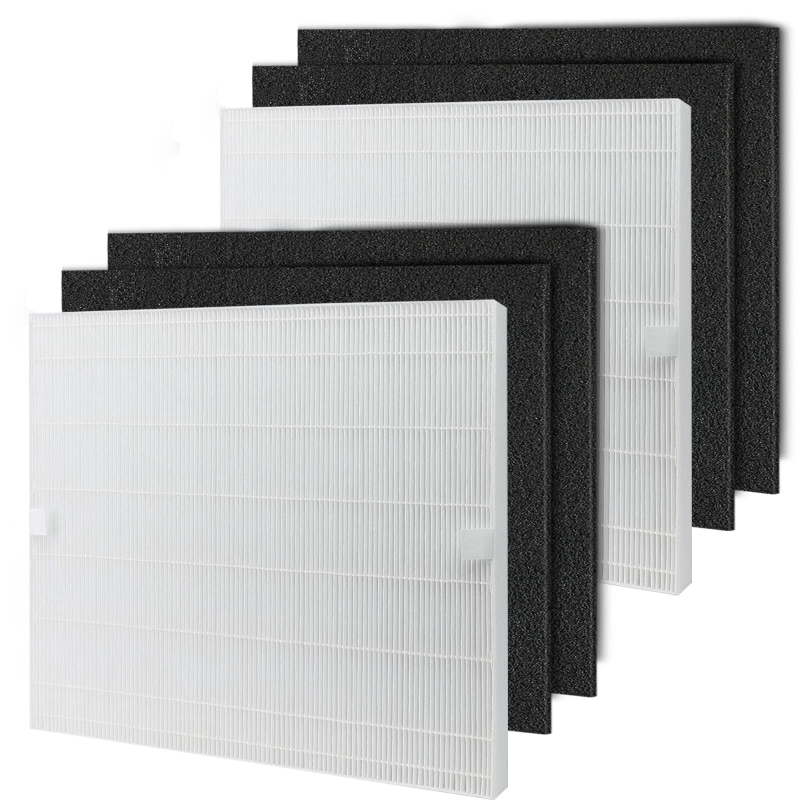 Allisfresh AP-0512NH True HEPA Replacement Filter Compatible with Coway Airmega AP-0512NH Air Purifier, 2 x HEPA Filter and 4 x Carbon Filters