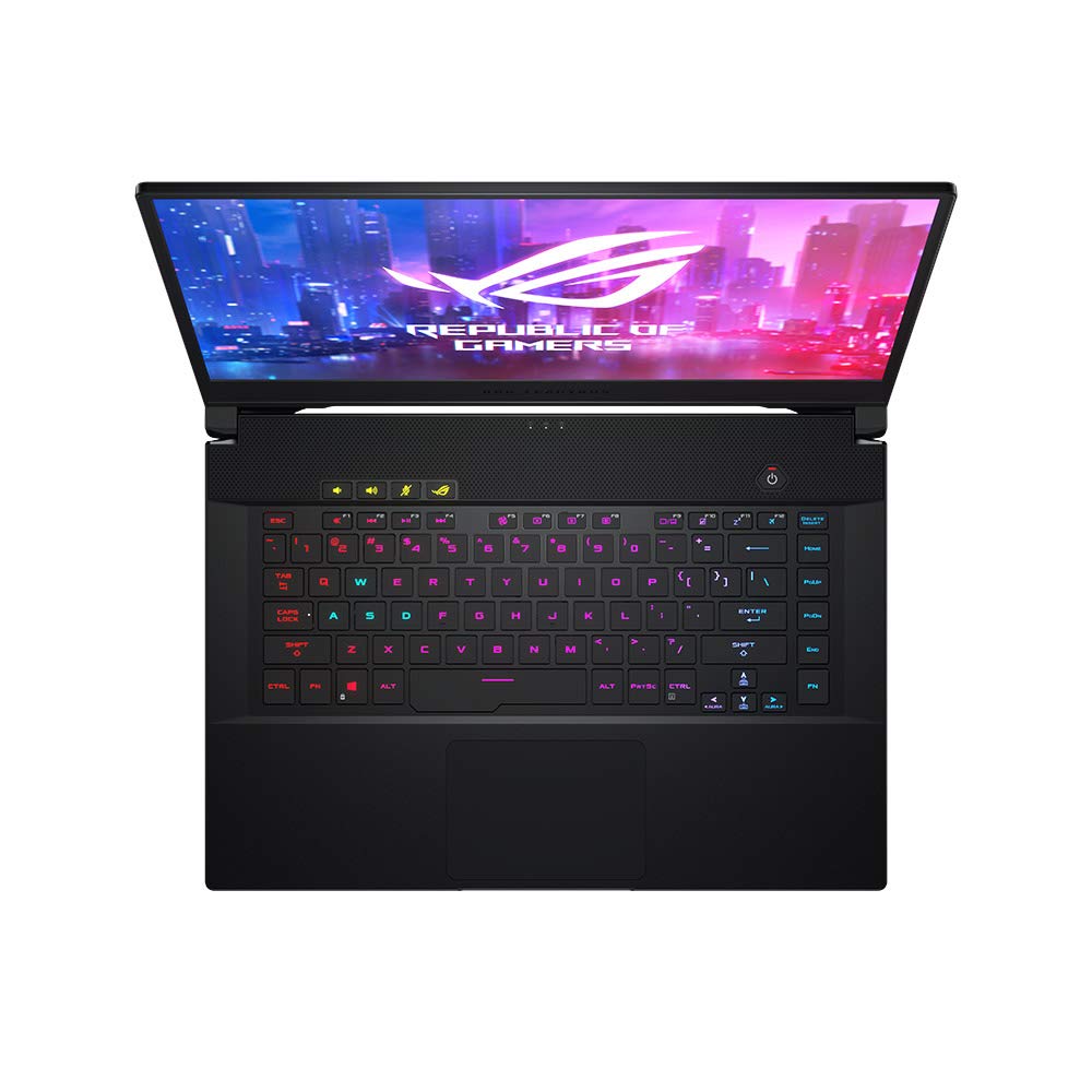 ASUS ROG Zephyrus M Thin and Portable Gaming Laptop, 15.6” 144Hz Full HD IPS, NVIDIA GeForce GTX 1660 Ti, Intel Core i7-9750H, 16GB DDR4 RAM, 512B PCIe SSD, Per-Key RGB, Windows 10 Pro, GU502GU-XB74