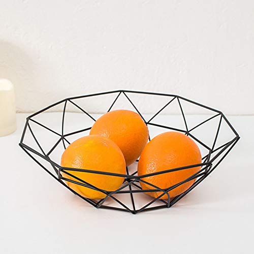 Fruit Stand Vegetables Serving Bowls Basket Holder for Kitchen Counter,Table Centerpiece Decorative,Countertop,Home Decor,Metal Iron Wire,Modern Stylish Rack for Banana,Fresh Veggie,Orange,Buffet,Eggs