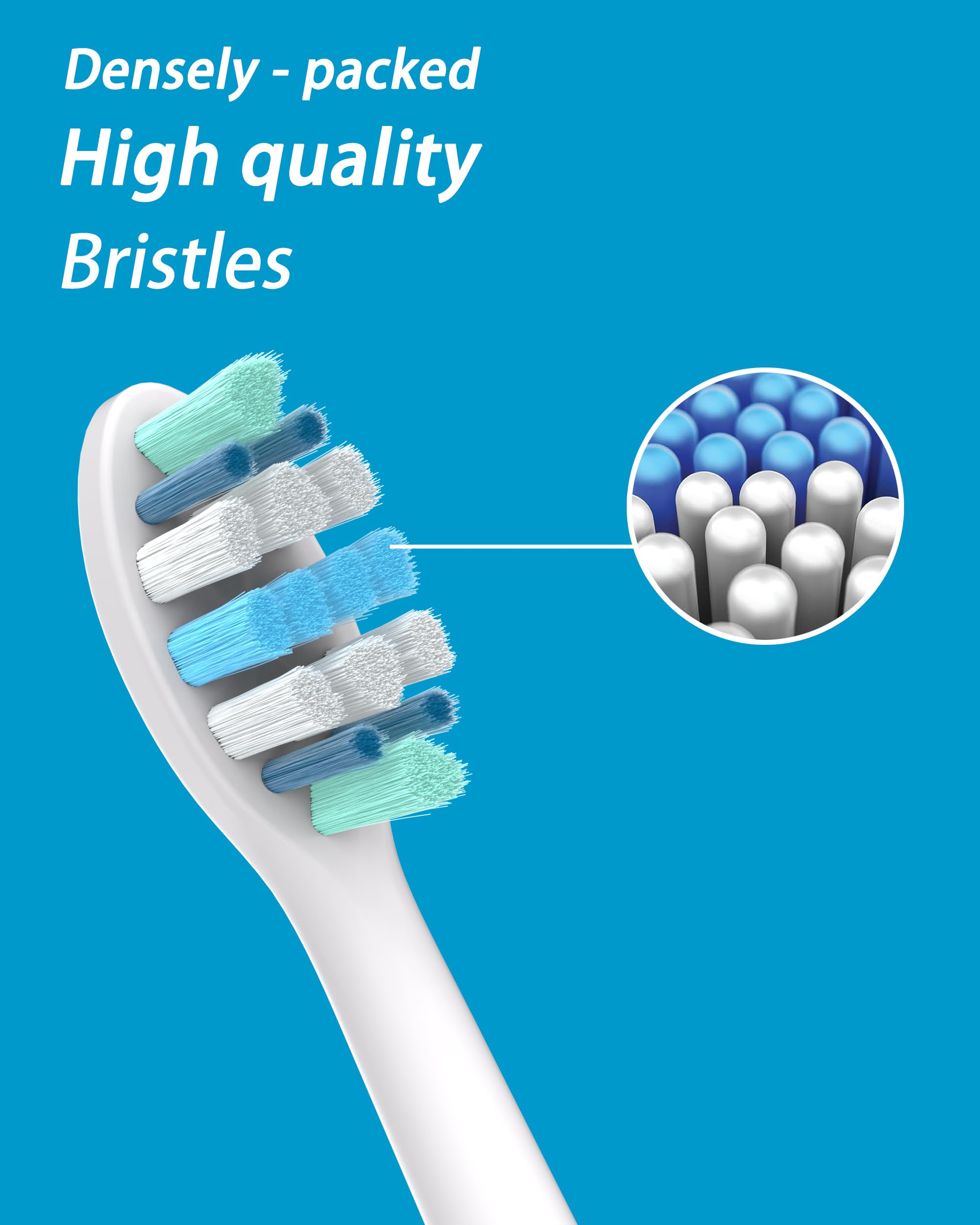 Replacement Toothbrush Heads for Philips Sonicare Replacement Heads, Electric Tooth-Brush Head Compatible with Phillips Sonic Care,for Philips Sonic Care Brush