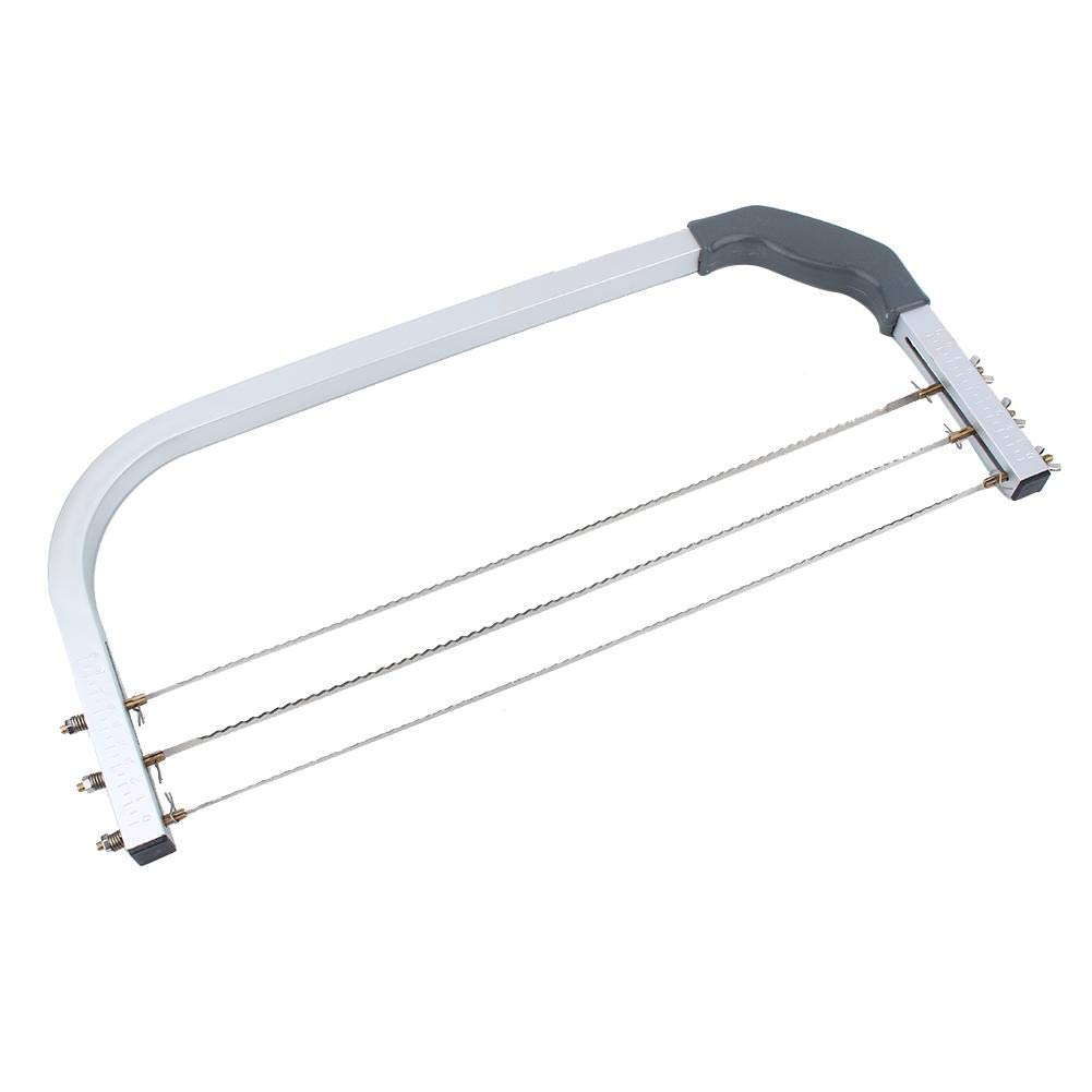 Adjustable Cake Leveler, Professional Layer Cake Slicer Cutter with 3 Stainless Steel Blades Baking Accessories for Bread Loaf Cake