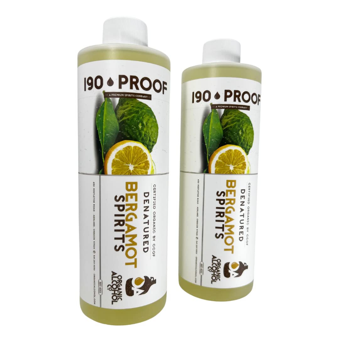 190-Proof Bergamot Denatured Alcohol, Organic