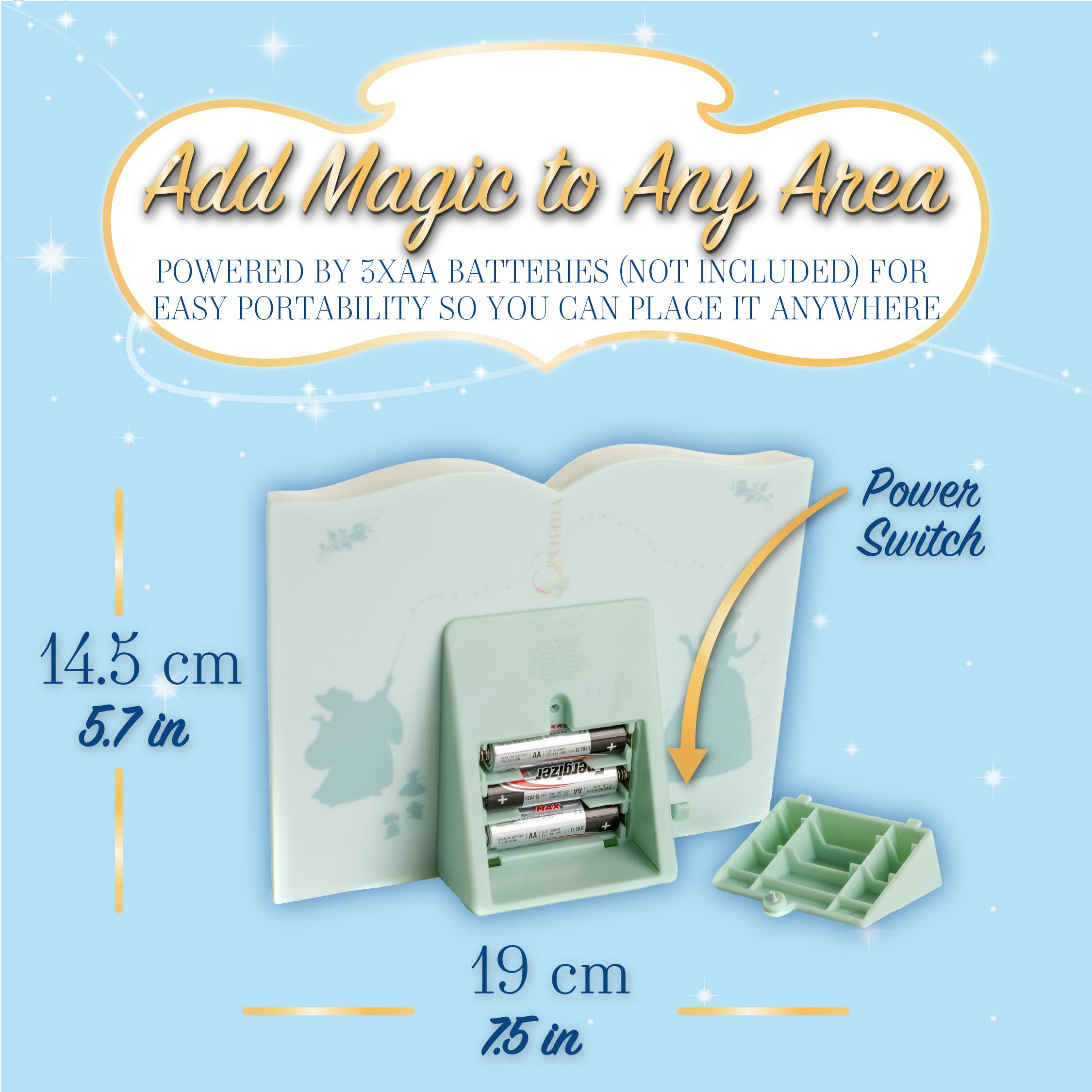 Paladone Cinderella Story Book Light | Officially Licensed Disney Merchandise