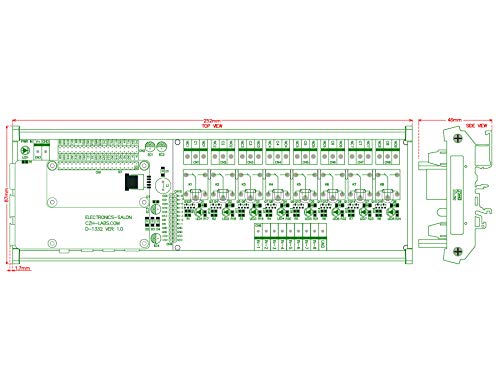 DIN Rail Mount 8 SPDT IoT Power Relay Module for Raspberry Pi
