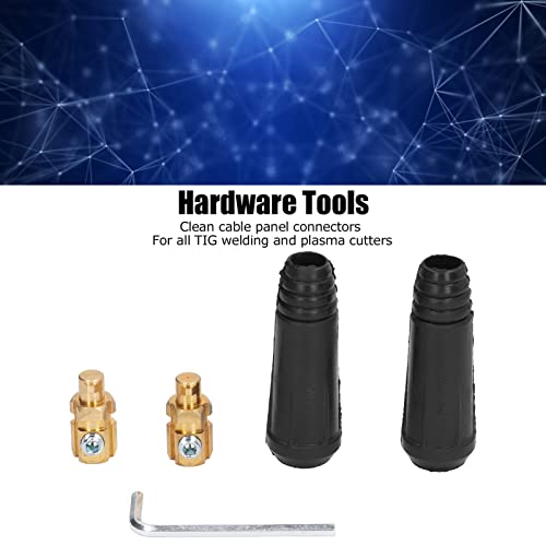 2 Set DKJ10β25 Welding Cable Quick Connectors 200A Welder Male Head Quick Fitting Accessories for All TIG Welding