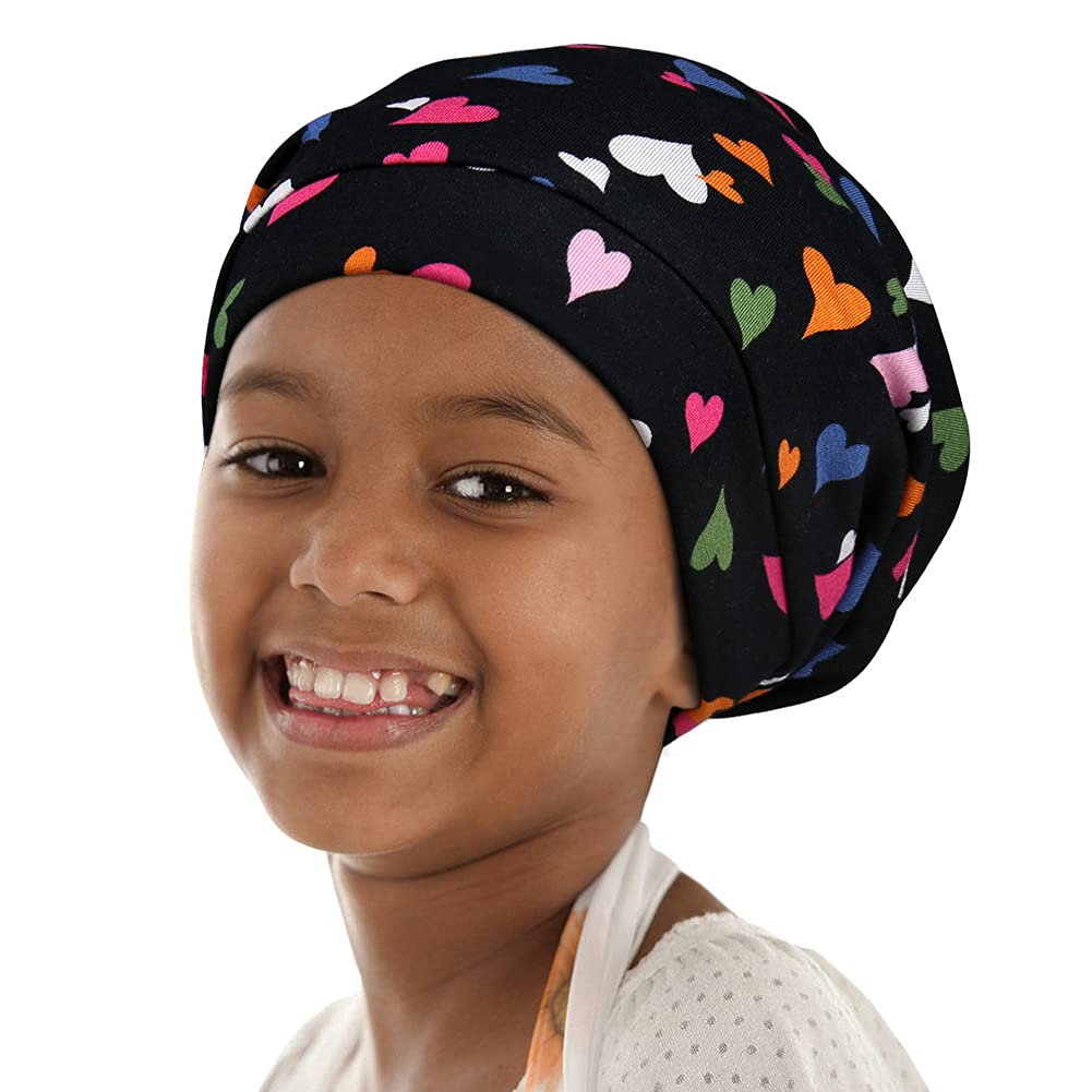 Satin Bonnet for Curly Hair Sleeping Cap for Girls Boys Oversize Extra Large Adjustable Head Scarf Blue