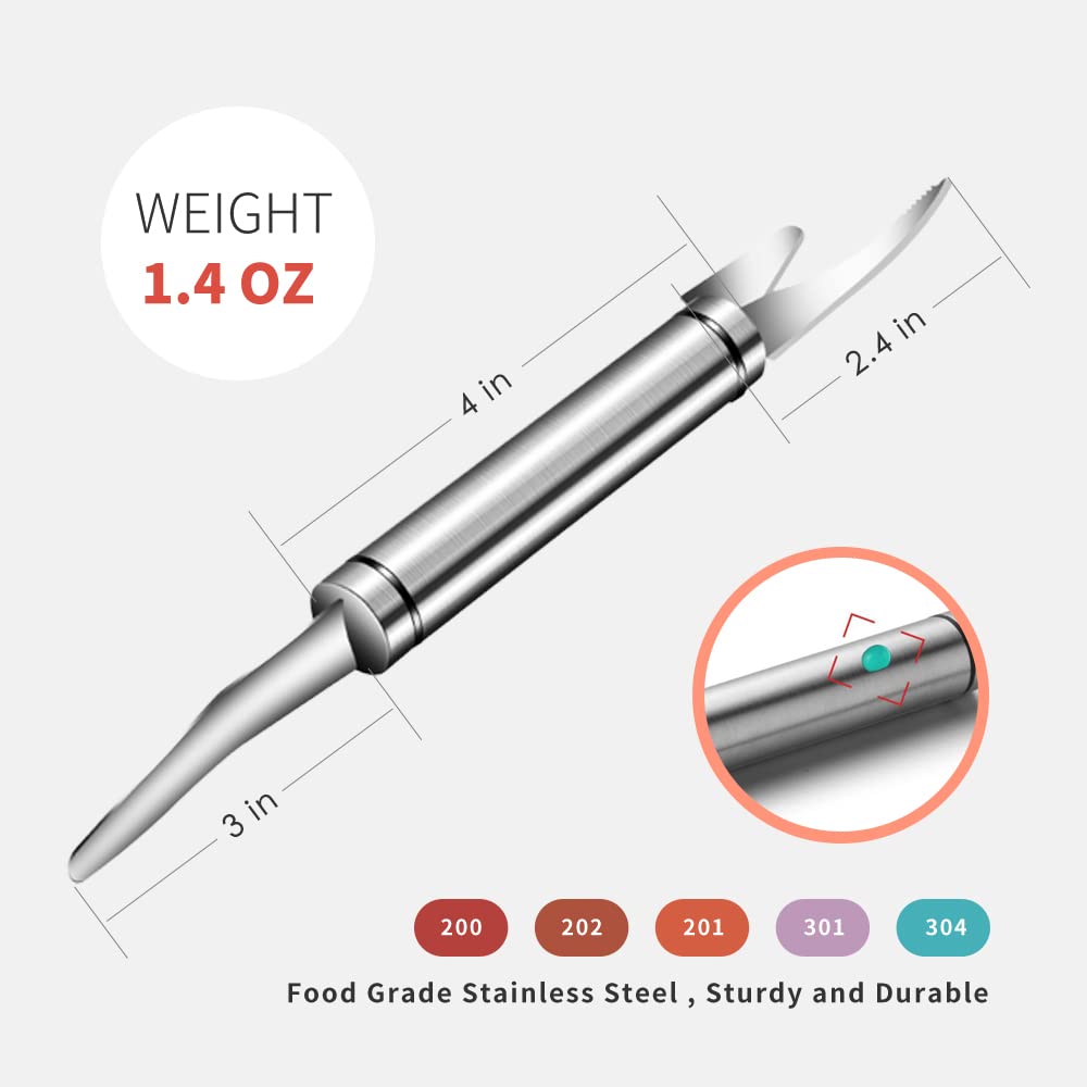 ADORAMBLING 3PC Shrimp Deveiner Tool Stainless Steel Shrimp Deveining Tool Efficient Shrimp Peeler and Deveiner Tool Portable Shrimp Cleaner Shrimp Knife for Easy Shrimp Deveining Shrimp Cleaning Tool
