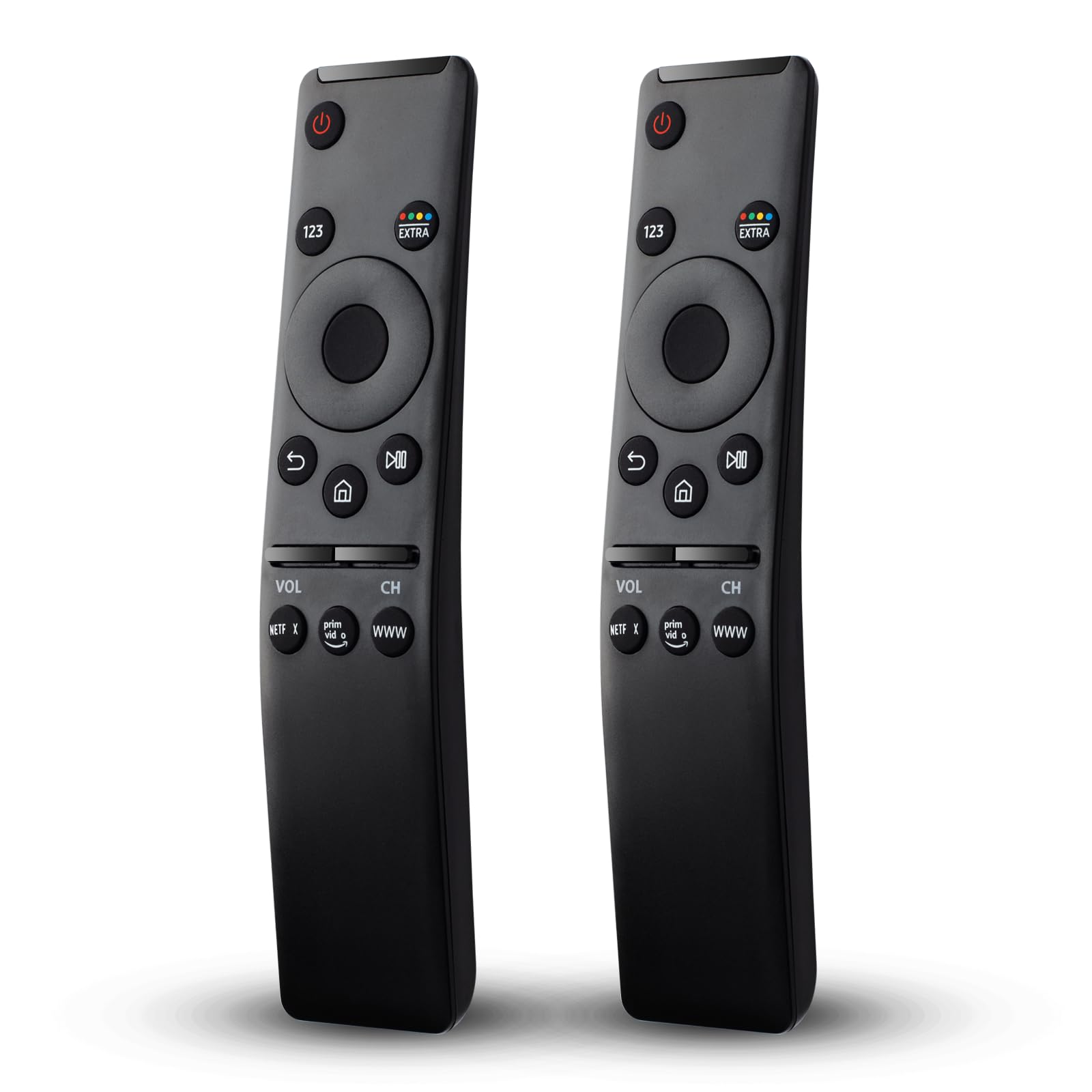 2 Pack Universal Remote Control Compatible for Samsung TV LED QLED UHD SUHD HDR LCD Frame Curved Solar HDTV 4K 8K 3D Smart TVs, with Shortcut Buttons