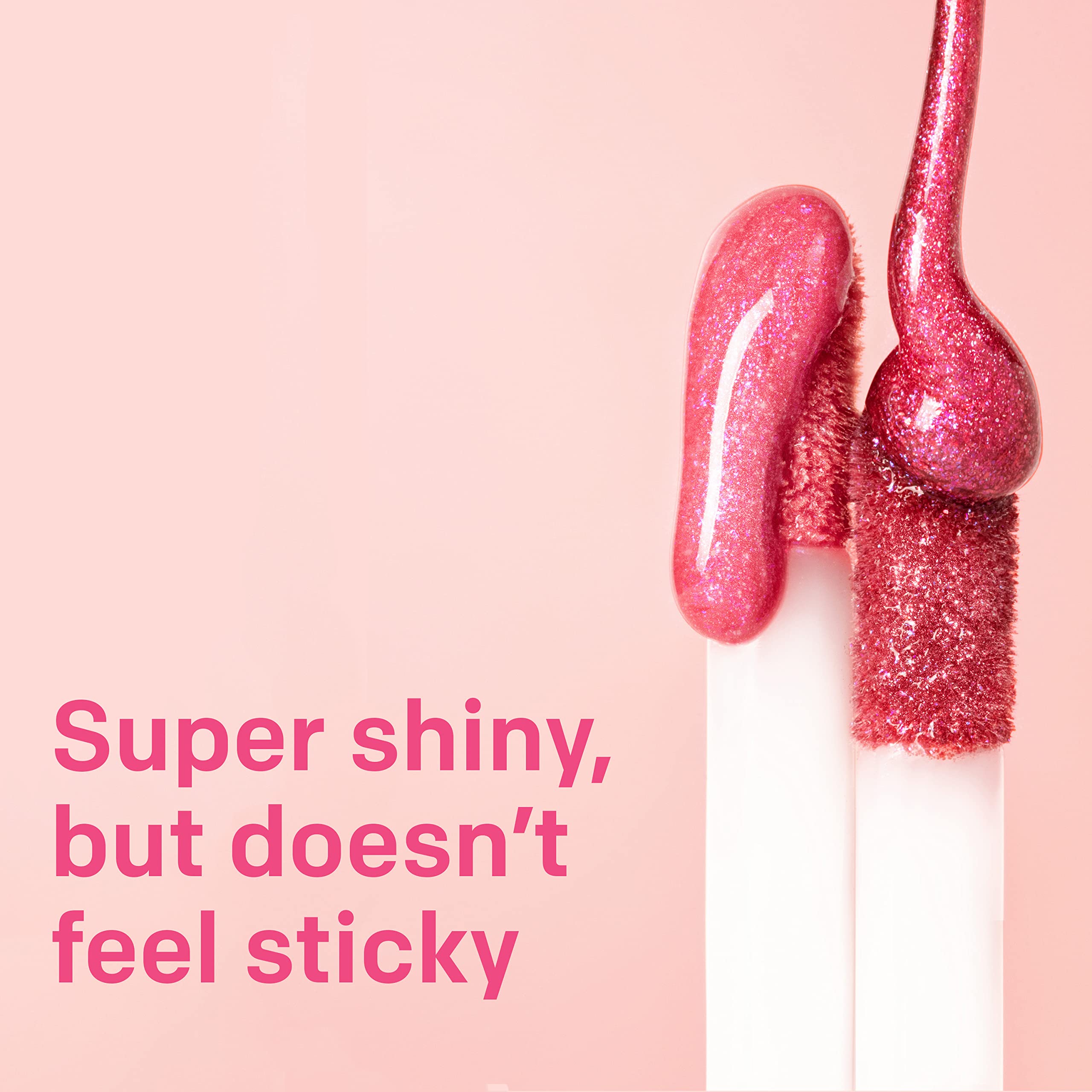 Almay Lip Gloss, Non-Sticky Lip Makeup, Holographic Glitter Finish, Hypoallergenic, 300 Mystic, 0.9 Oz