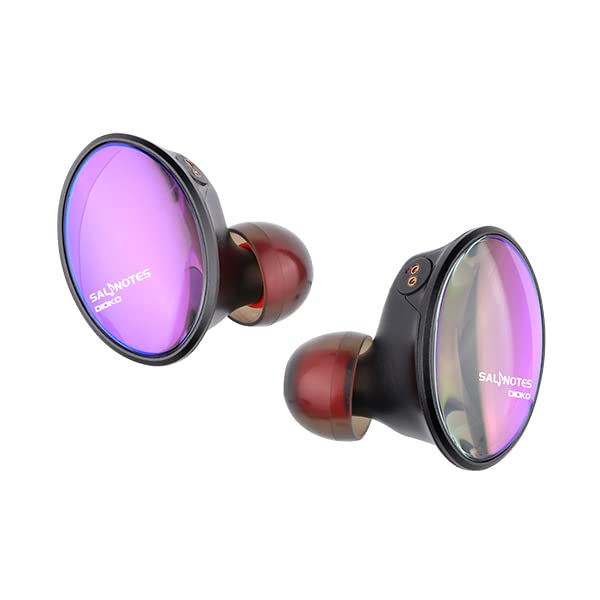 7Hz x Crinacle Salnotes Dioko HiFi 14.6mm Planar Diaphragm Driver in Ear Earphone IEMs with CNC Aviation-Grade Aluminum Case, Detachable 4-Core Litz OCC Copper Cable for Audiophile Musician Studio