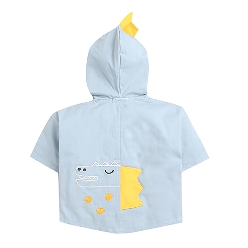 Hopscotch Baby Boys Full Sleeve Applique Solid T-Shirt, Hoodie & Pant Layering Set 3 Years-4 Years Blue, Blue