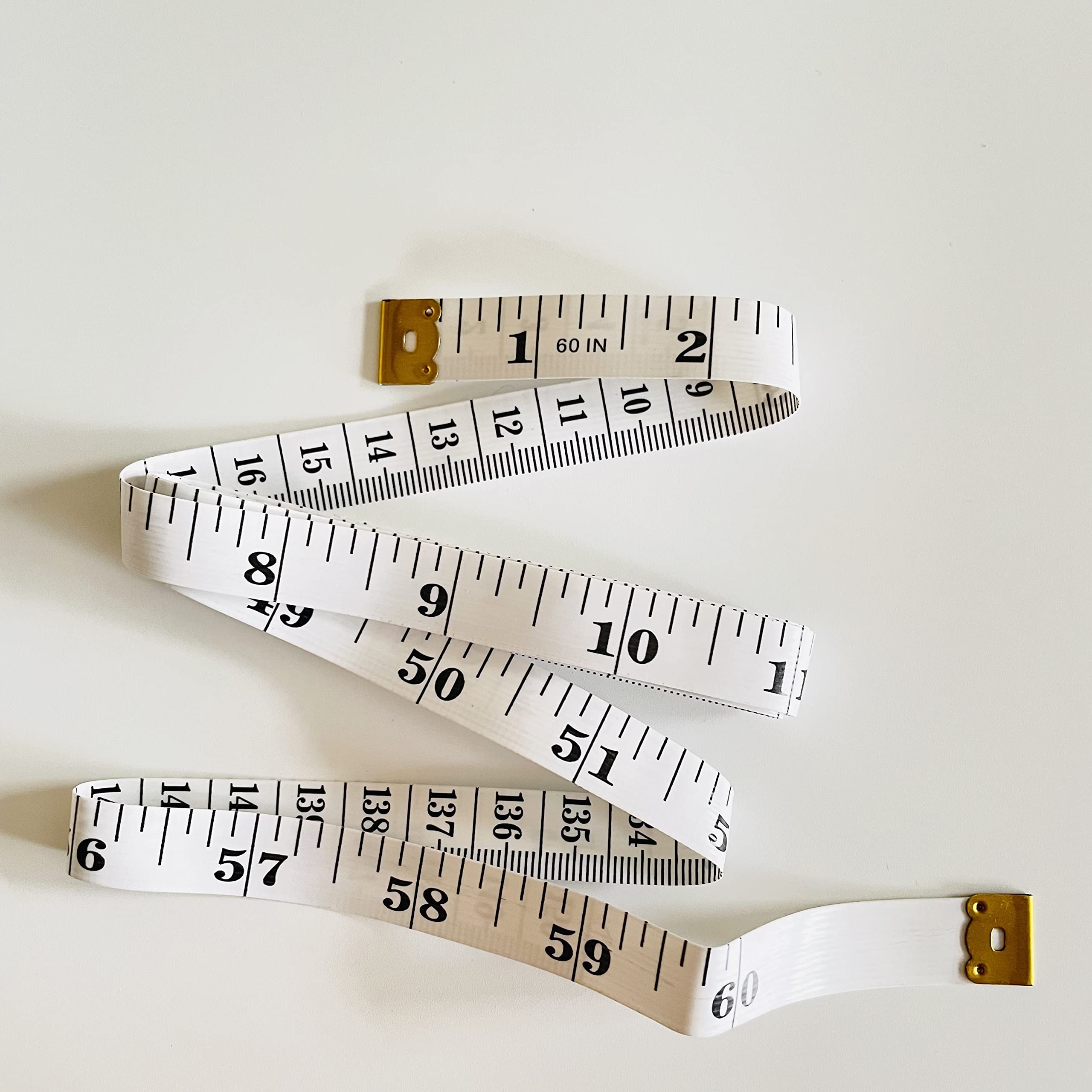 2PCS Body Measure Tape 60inch (150cm), Dual Sided Tape Measure Body Measuring for Body Measurement & Weight Loss