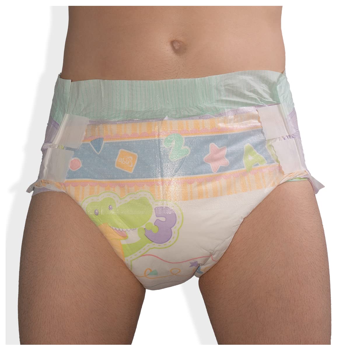 ABUniverse AlphaGatorz Adult Diapers (Pack of 10) (Extra Large)