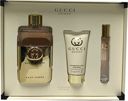 Gucci Guilty Pour Femme Women Perfume Gift Set EDP Spray 3.0 Oz