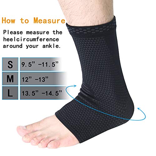 2 Pack Volleyball ankle support brace for women men compression sleeve socks sprained pair tendonitis achilles tendonitis relief plantar fasciitis basketball running soccer protector boot stability