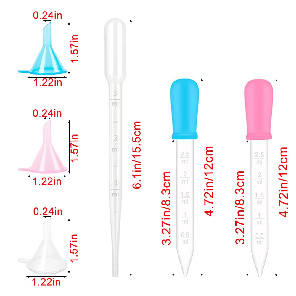 12Pcs Mini Funnel, Plasic Funnel,Small Funnel for Filling Essential Oils, Perfume, Powders, Laboratory Liquids