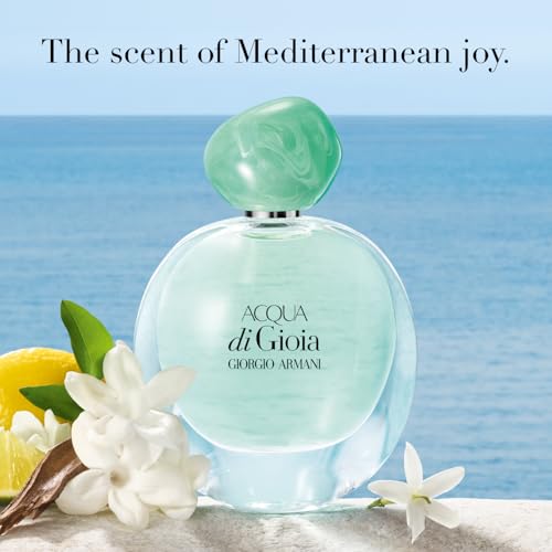 Armani Beauty - Acqua di Gioia - Eau de Parfum - Floral Fruity Fragance for Women - Primofiore Lemon, Water Jasmine, Cedarwood Notes - 1.0 Fl Oz