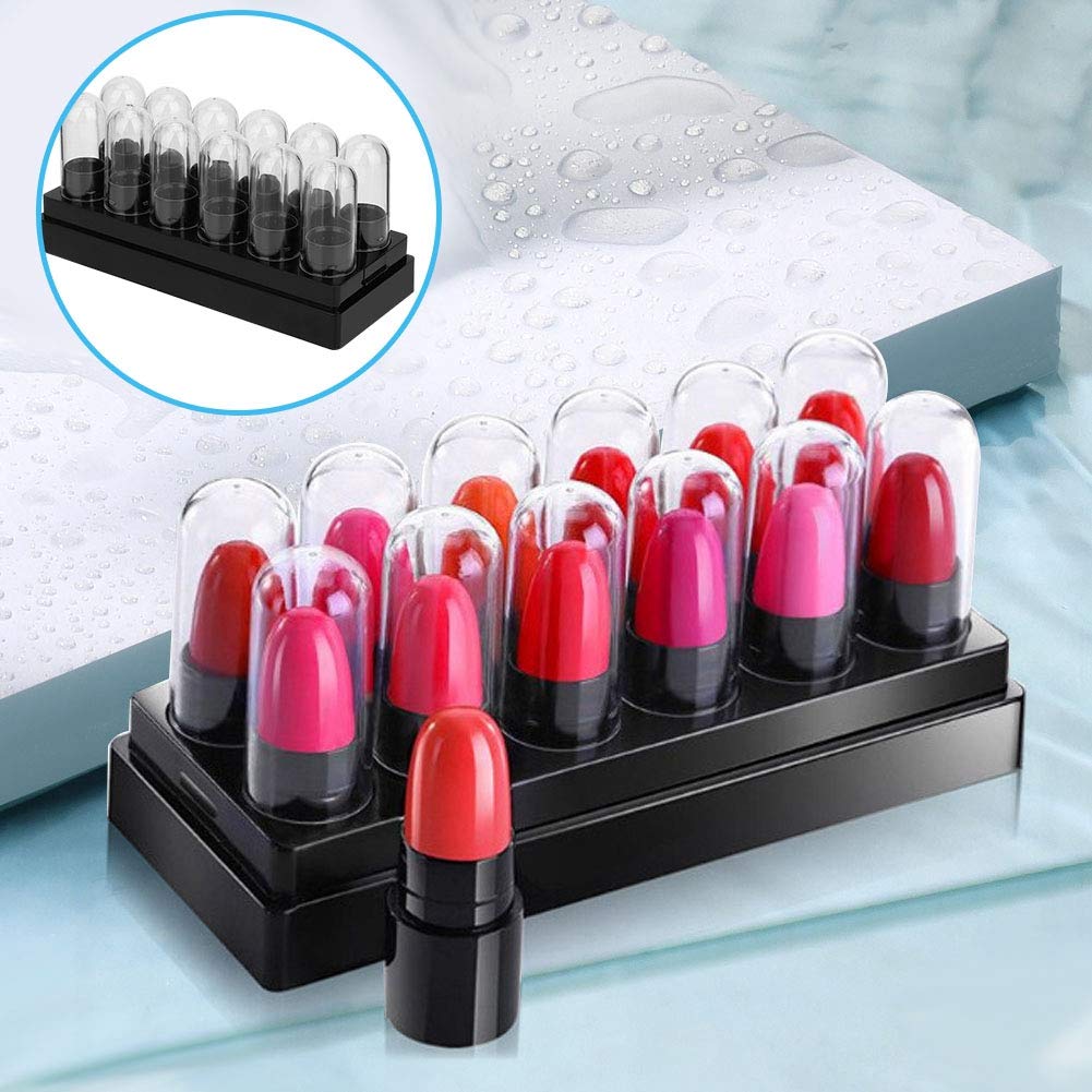 12pcs Mini Lip Gloss Tube Empty Lip Balm Containers, Plastic Lipstick Sample Tube Mini Lip Balm Empty Tube DIY Cosmetic Tool