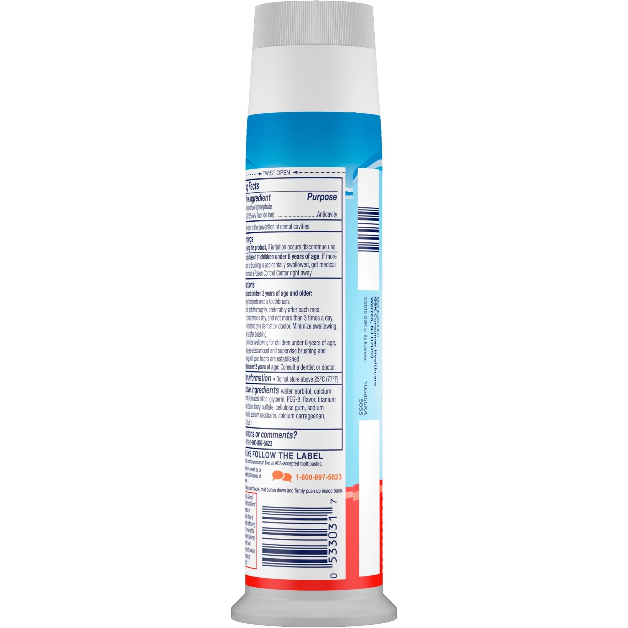 Aquafresh Kids Cavity Protection Toothpaste 4.6oz (6 Pack)