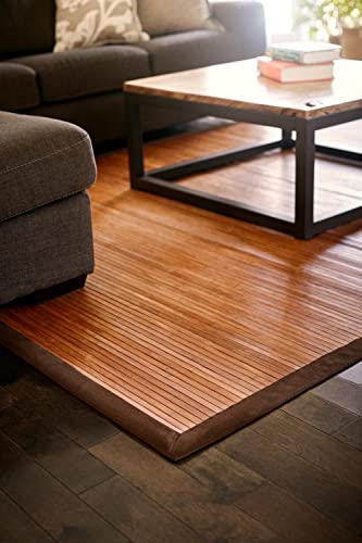 Anji Mountain Contemporary Rug, 4 ft x 6 ft, Chocolate