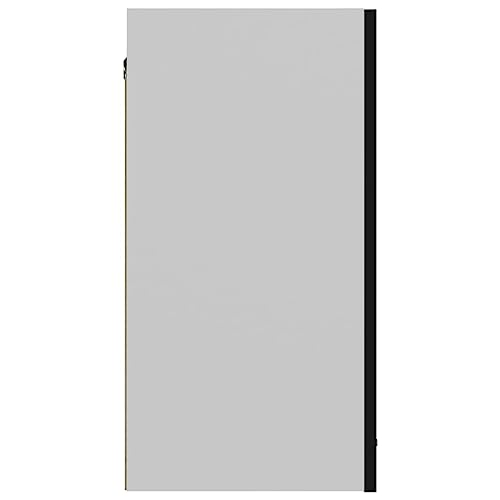 Aisifx Hanging Cabinet Black 23.6"x12.2"x23.6" Engineered Wood