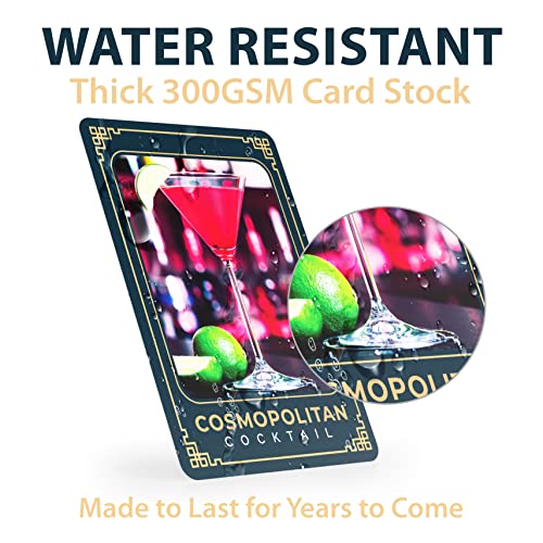 52 Cocktail & Mixed Drink Recipes Flash Cards β Simple & Easy Step Instructions & Tricks β Comprehensive Mixology Concoction Guide & Ingredient List β Master the Entertaining Art - Home Made Bartender