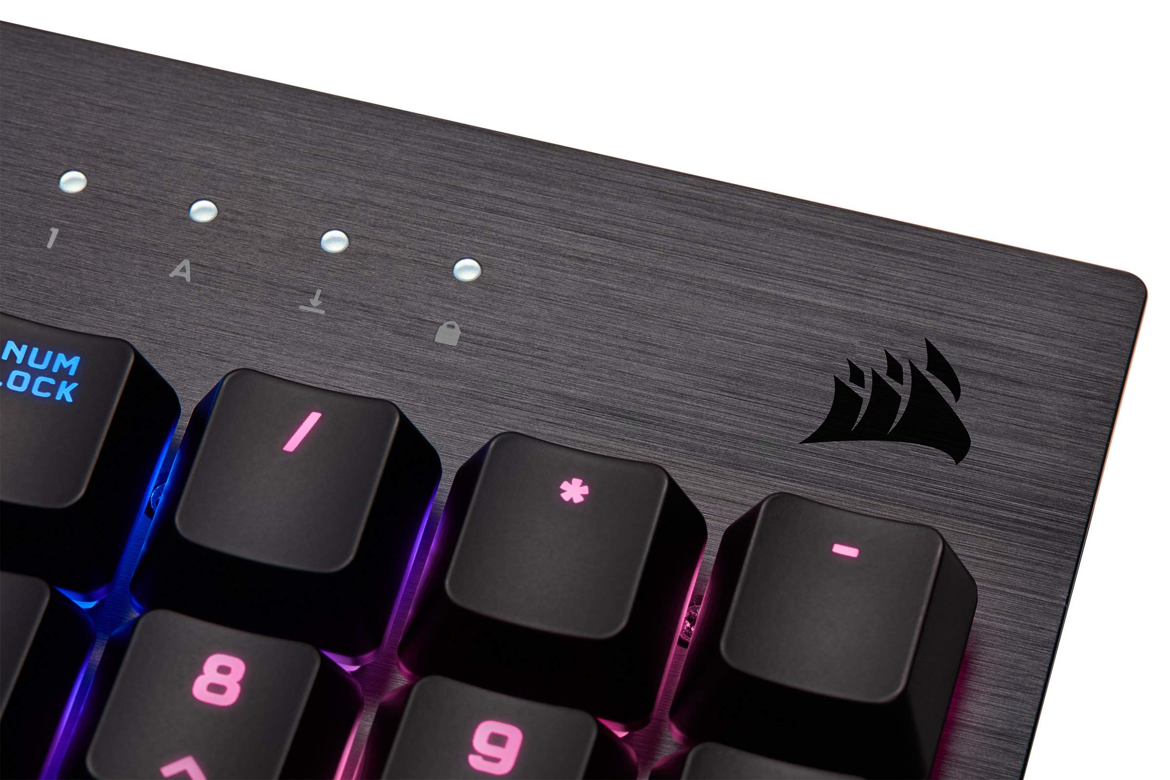 Corsair K60 RGB Pro Low Profile Mechanical Gaming Keyboard - Cherry MX Low Profile Speed Mechanical Keyswitches – Slim and Streamlined Durable Aluminum Frame - RGB Backlighting (Renewed)