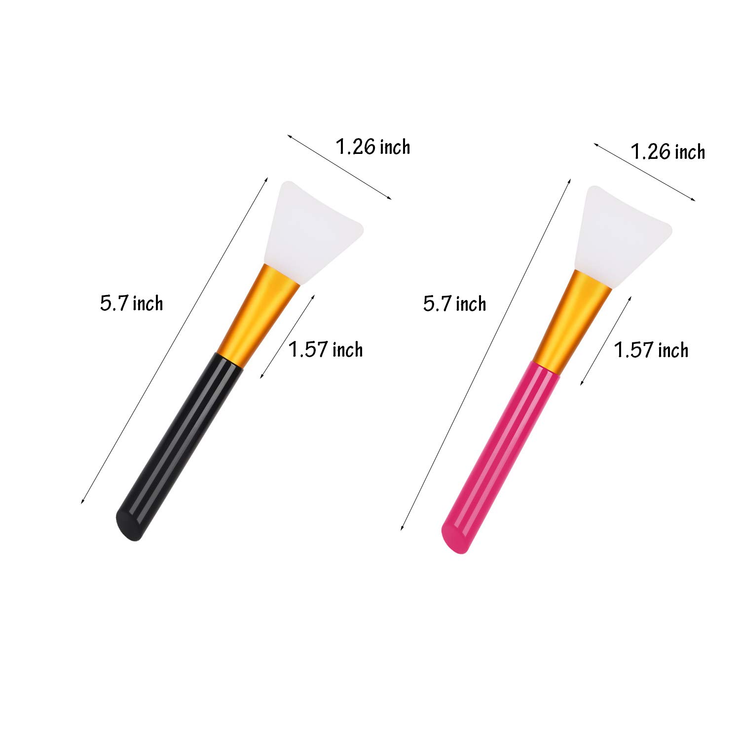 Silicone Face Mask Brush, Mask Beauty Tool, Soft Silicone Facial Mud Mask Applicator Brush 12 Pcs.
