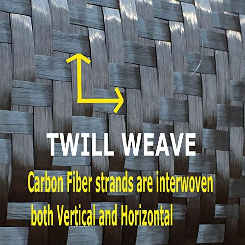 5 FT x 12" - Carbon Fiber FABRIC-2x2 Twill WEAVE-3K/220g