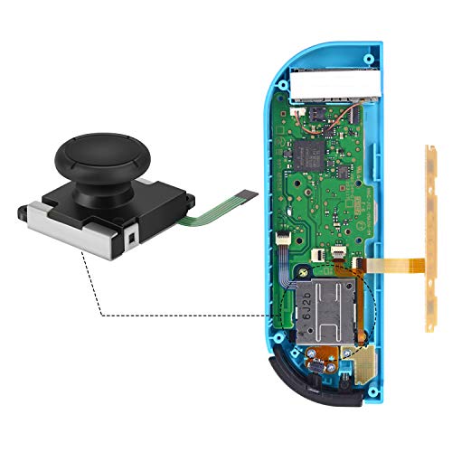 Assenic Joystick Replacement for Nintendo Switch Joycon, Joy con Drift Repair Kit. NS Joy-Con & Switch Lite Controller Analog Thumb Stick Parts, with Full Repair Tool(2 Pack).