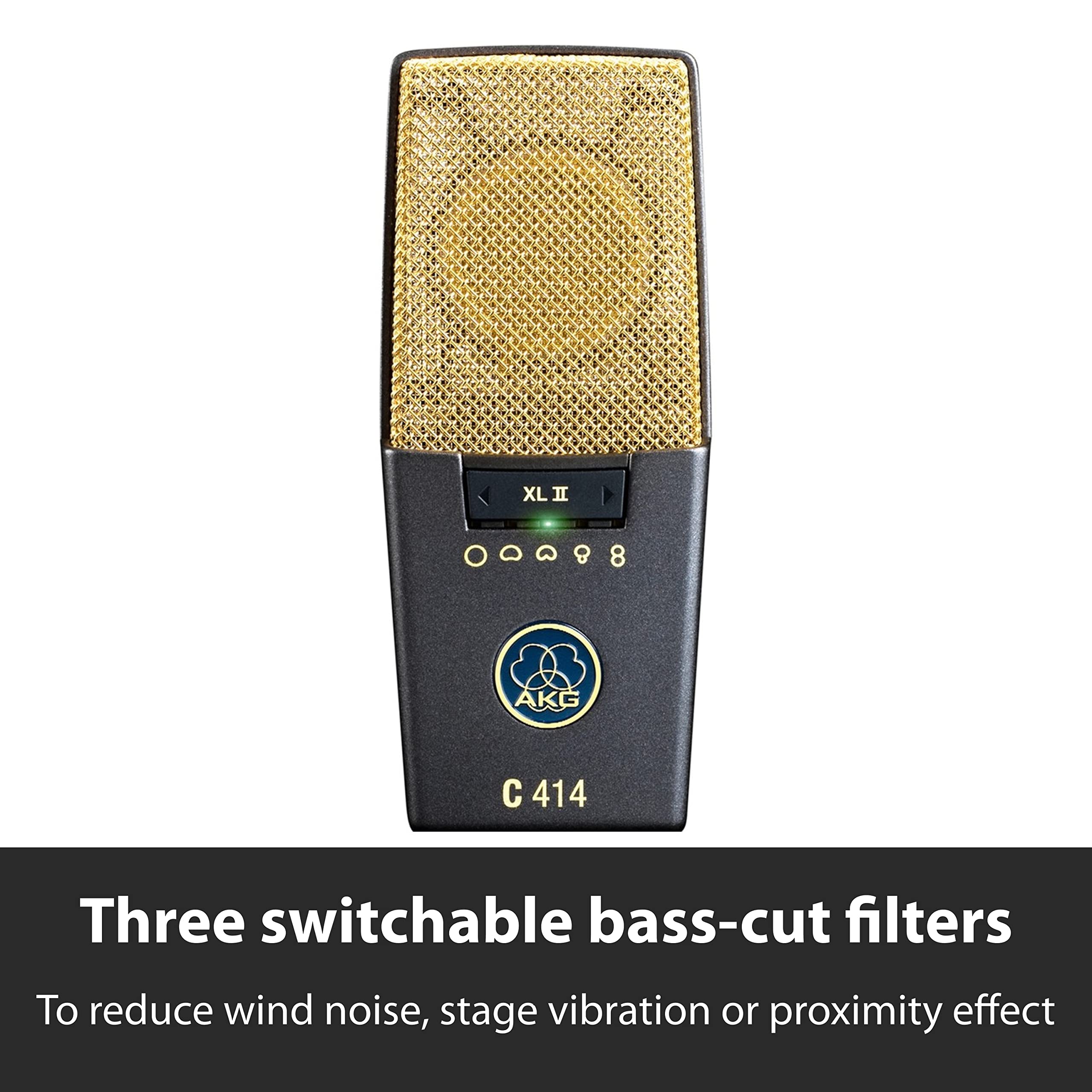 AKG Pro Audio C414 XLII Vocal Condenser Microphone, Multipattern (Renewed)