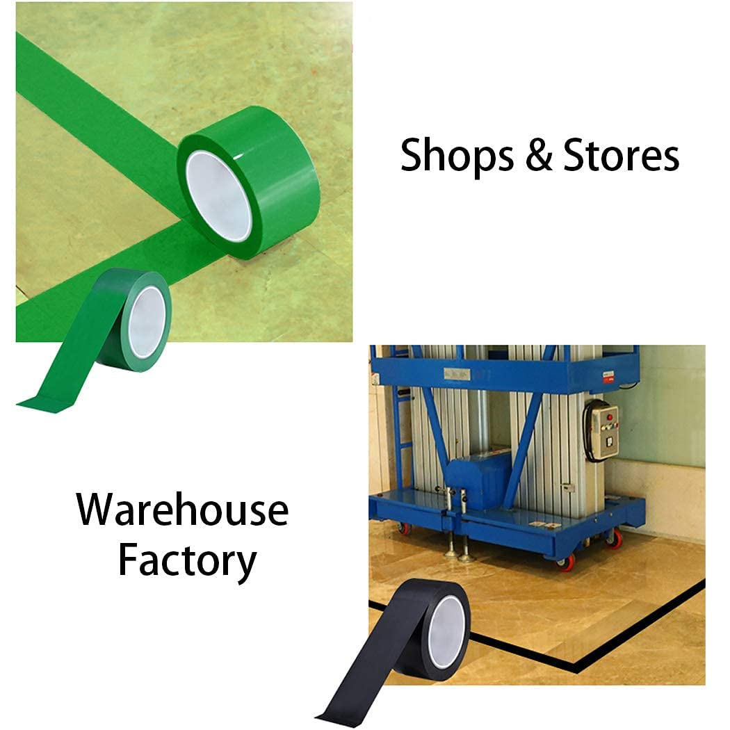 APT, Multi Color Marking Tape, Premium Safety Marking and Dance Floor Splicing Tape, 6 mil Thick (Yellow, 1 Roll)