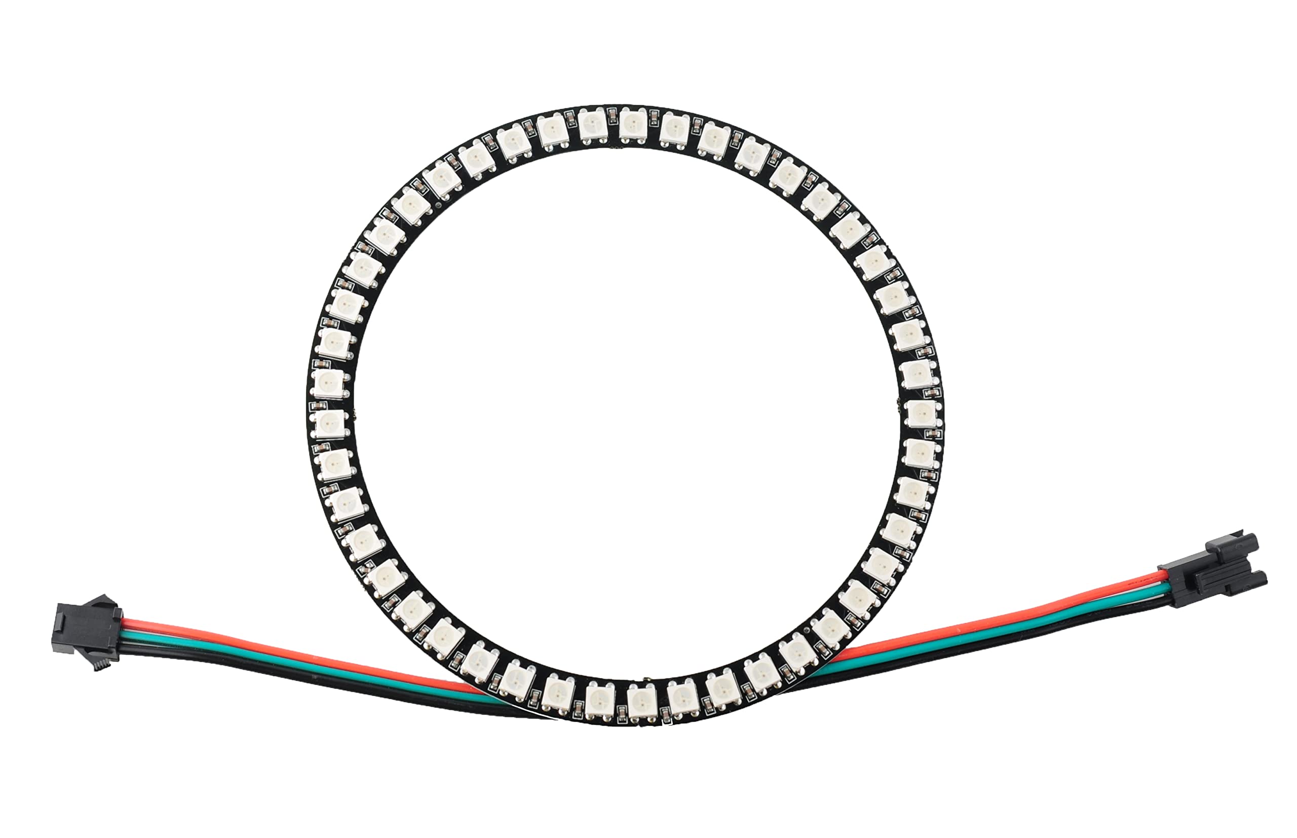 DIYmall 45 RGB LED Rings 45 X WS2812B 5050 Full Color with Integrated Drivers 45 Bits forArduino Raspberry Pi ESP8266 Nodemcu DC5V