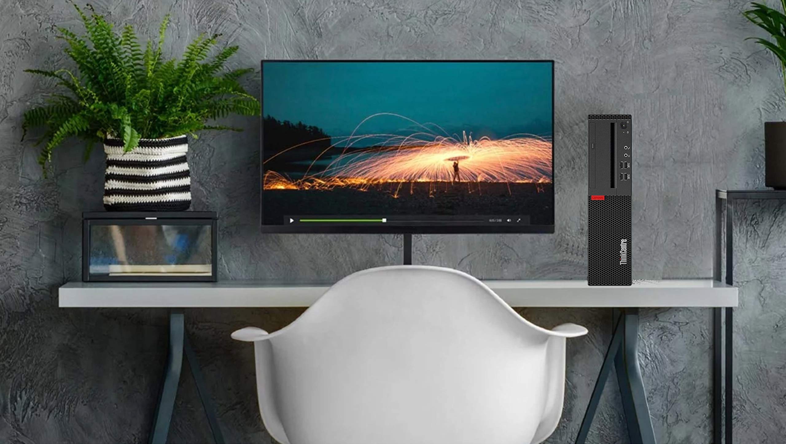 Lenovo ThinkCentre M900 SFF Desktop Computer, Intel Core i5-6500 Upto 3.6GHz, 8GB RAM, 1TB SSD, 4K 2-Monitor Support DisplayPort, HDMI, DVD-RW, AC Wi-Fi, Bluetooth - Windows 10 Pro (RENEWED)
