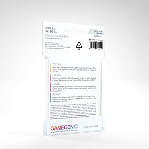 5 Packs Gamegenic Matte Board Game Sleeves 50ct Standard Card Game Size Card Sleeves Value Bundle!