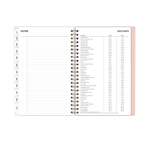 2023-2024 Blue Sky™ Weekly/Monthly Planning Calendar, 5" x 8", Roosevelt Multi Frosted, July 2023 to June 2024, 144277